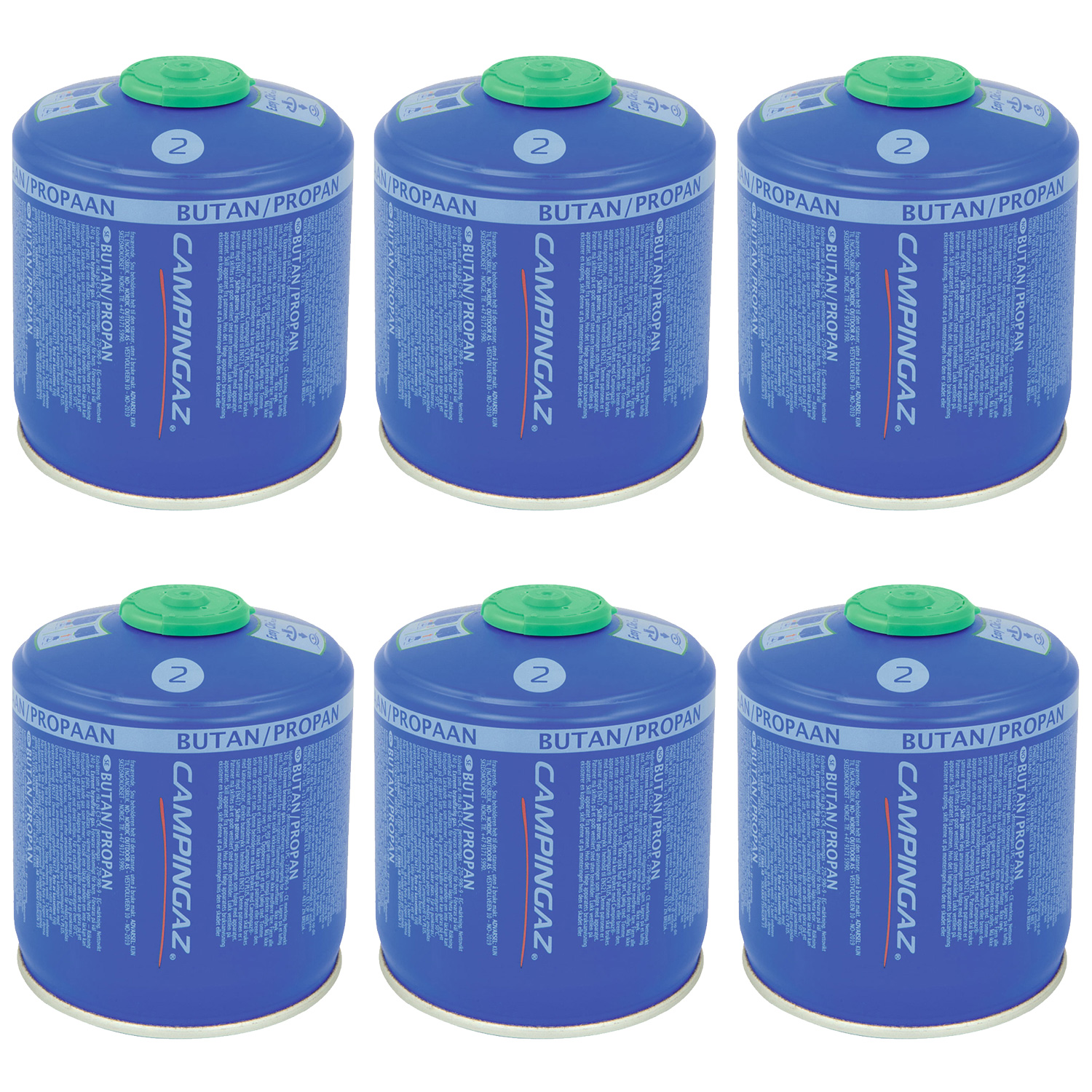 6 x Campingaz CV 300 Plus Ventil-Gas-Kartusche (240g) | Grill Experte