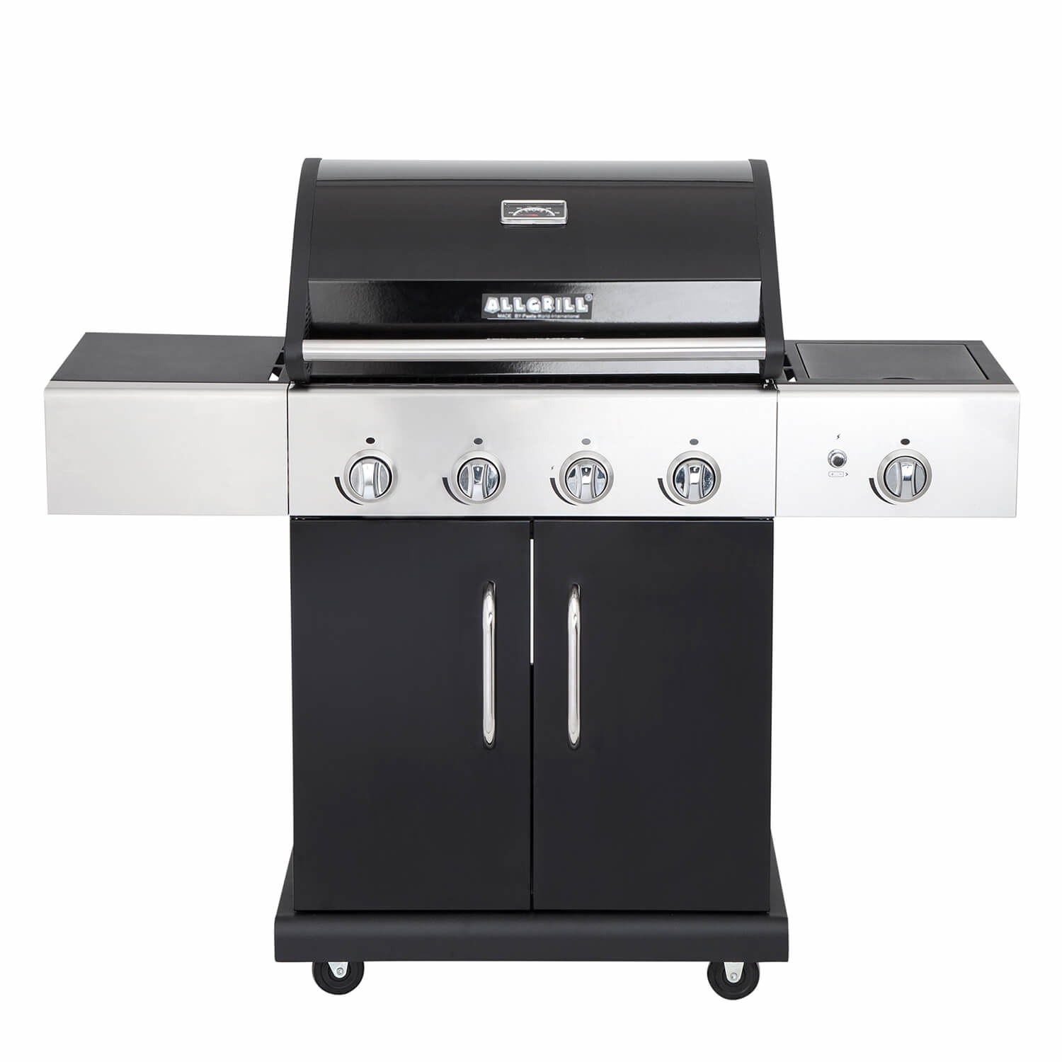 ALLGRILL IMPULS schwarz - 4 Brenner + Steakzone | Grill Experte