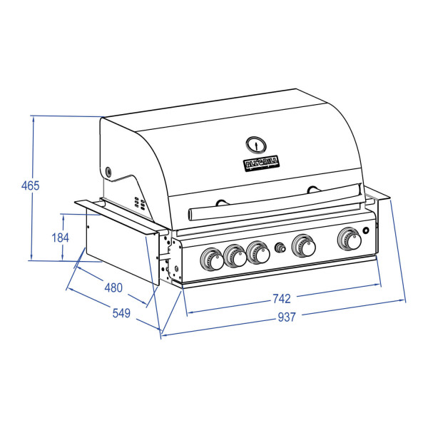 ALLGRILL TOP-LINE CHEF L - BUILT-IN mit Air System | Grill Experte